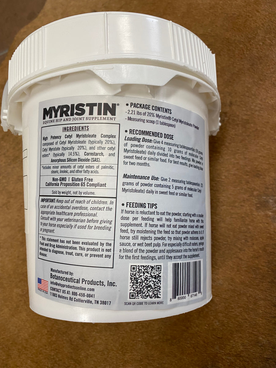 MYRISTIN EQUINE HIP AND JOINT SUPPLEMENT – Ride The Moon